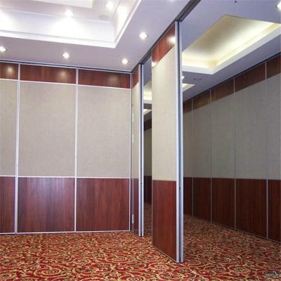 China Mirror Surface Acoustic Room Dividers Folding Wall Partition Fire Proof Partition For Room Division for sale
