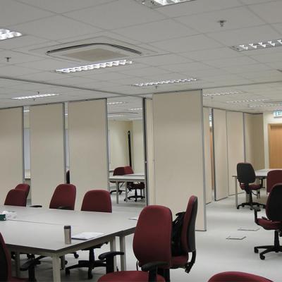 China Light Weight Office Partition Walls / Aluminum Frame Folding Partition Walls with Doors for sale
