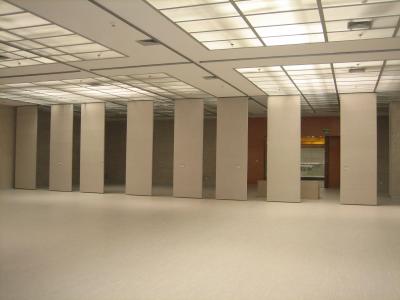 Cina Sistema di alluminio della porta di piegatura della pista dell'ufficio del muro divisorio della superficie mobile del tessuto in vendita