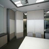 China Acoustic Movable Partition Walls 65-125mm Aluminum Hanging System 3800-12000mm Height for sale