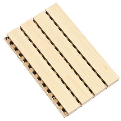 Cina il nero di legno del pannello di parete di assorbimento acustico di spessore di 18mm ritenuto indietro finisce in vendita