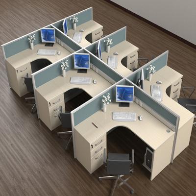 Cina Stazione di lavoro modulare flessibile dell'ufficio di Seater di isolato 8 per il personale ISO9001 in vendita