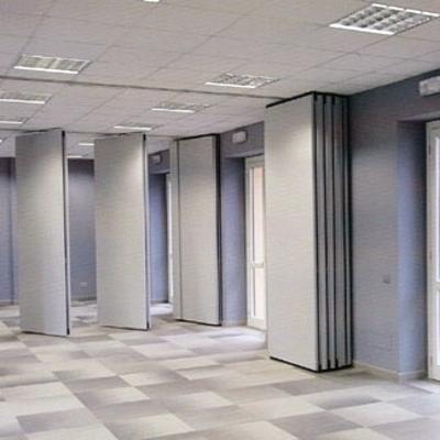 China Myanmar Aluminium Door Movable Partition Walls Channel And Roller For Mall for sale