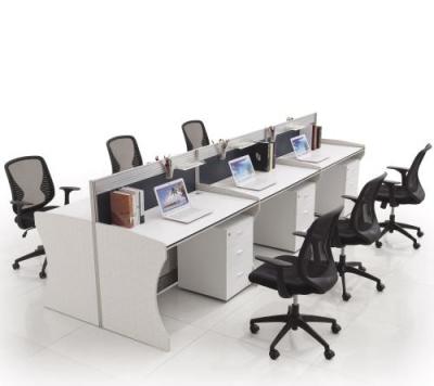Cina Stazione di lavoro modulare dell'ufficio del cubicolo della divisione della mobilia contemporanea per 6 Seater in vendita