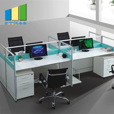 Cina Della melammina di rivestimento del bordo del personale della stazione di lavoro di ufficio di garanzia delle forniture 5 anni a forma di L in vendita
