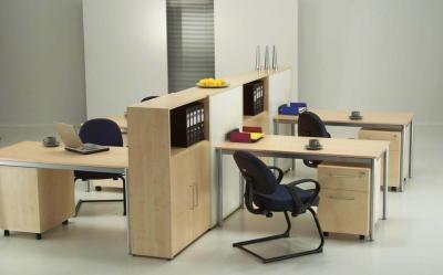 Cina Divisioni delle forniture di ufficio dell'OEM, stazione di lavoro dell'ufficio di 6 Seater con il lato Cabet in vendita