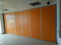 China Hotel Removable Sliding Acoustic Partition Wall 1200mm Panel Width Collision Resistant for sale