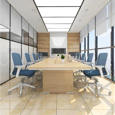 Cina Graffio di lusso della Tabella di conferenza dell'ufficio dell'impiallacciatura di legno solido resistente in vendita