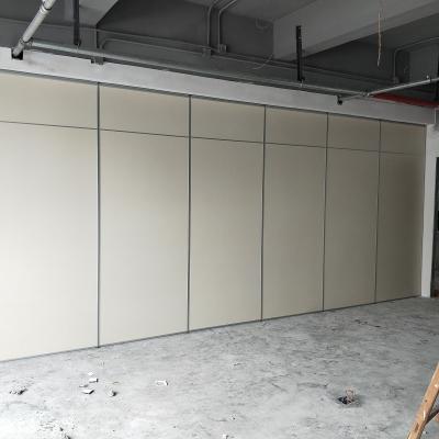China Gypsum Board School Classroom Acoustic Partition Wall Top Hung No Floor Track for sale