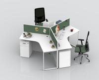 China Office Stand Computer Partition Workstation Tables With Cabinets Height Adjustable for sale