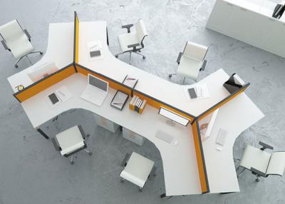 China Office Stand Computer Partition Workstation Tables With Cabinets Height Adjustable for sale