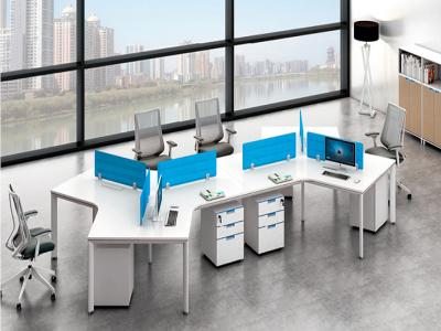 China Office Stand Computer Partition Workstation Tables With Cabinets Height Adjustable for sale