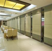 China Foldable Removable Soundproof Partition Wall 65mm Thickness PU Leather Surface Top Hung System for sale