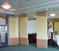 China Decorative Sound Insulation Sliding Partition Wall Panel 500mm Width 65mm Thickness for sale