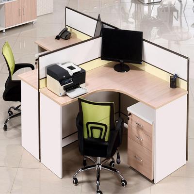 China Open L Shape Call Center 4 Person Office Cubicle Size 1200*600*1200 Mm for sale