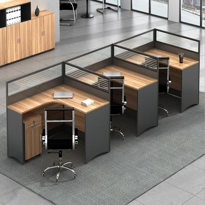 中国 1200mmの高さの音の証拠のオフィス用家具の仕切りは前部スクリーン、側面のキャビネットに一致させました 販売のため