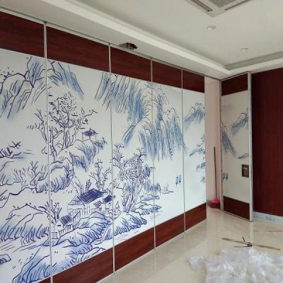 Cina Muro divisorio operabile piegante dell'ufficio mobile di superficie di legno di alluminio della porta in vendita