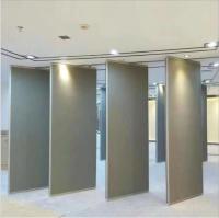 China MDF Movable Partition Walls Folding Interior Doors 65mm to 100mm Thickness Soundproof for sale