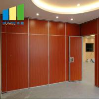 China Acoustic Soundproof Movable Operable Wall 100mm Thickness for Function Halls for sale