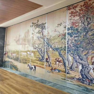 中国 65MMの会議室およびオフィスのための現代滑走の壁のDiyによって塗られる移動可能な隔壁 販売のため