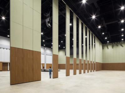 China Conference Room Folding Separating Wall Partition 500-1230 MM Width for sale