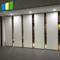 China Operable Partition Wall 65-100mm Thickness Top Hung Suspended Track System Movable Office Divider for sale