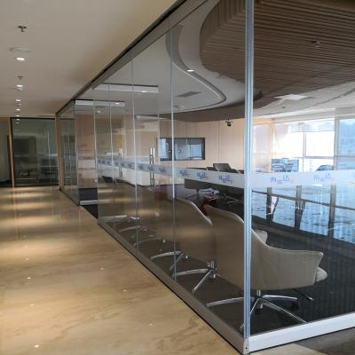 China Movable Partition Walls Tempered Glass Partition Without Aluminum Retractable Partition Wall For Bangladesh for sale