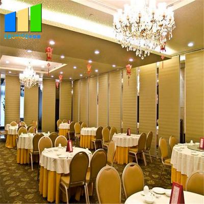 China Folding Door Rails Acoustic Room Dividers Noise Reduction Aluminium Partition Wall for sale