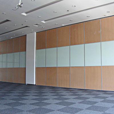 China Movable Conference Center Mobile Divider Modular Acoustic Folding Screen Glass Partition Wall For Hospital for sale