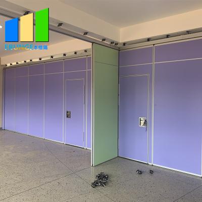 China Classroom Sliding Partition Walls Acoustic Room Divider Melamine Movable Partitions for sale