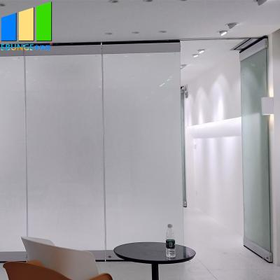 Cina Pareti di vetro scorrevoli Frameless della divisione mobile della porta a vetri dei muri divisori per il ristorante in vendita