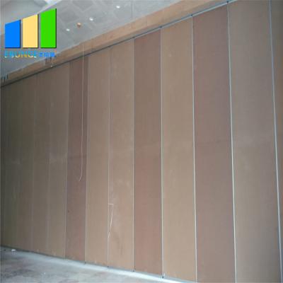 China Collapsible Moving Wooden Sliding Folding Door Partition Wall For Banquet Hall Hotel for sale