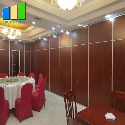 China Sliding Door In Banquet Hall Wood Room Divider Screen Movable Partition Walls For Banquet Hall for sale