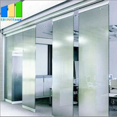 Cina una larghezza di 1200 millimetri che fa scorrere le porte di vetro di scivolamento esteriori di piegatura Frameless dei muri divisori in vendita
