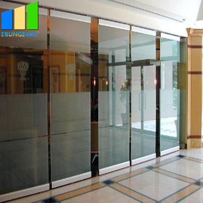 Cina Sistema operabile Frameless di vetro piegante del divisore in vetro della porta di piegatura dei muri divisori dell'ufficio pieghevole 12mm in vendita