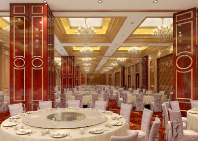 Cina Ebunge che fa scorrere gli schermi pieganti del divisorio delle pareti del bene mobile delle divisioni per l'annuncio pubblicitario di Corridoio di banchetto dell'hotel in vendita