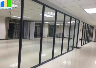 Cina Parete piena temperata alluminio modulare del divisore in vetro di altezza della divisione dell'ufficio di EBUNGE per l'ufficio fornito in vendita