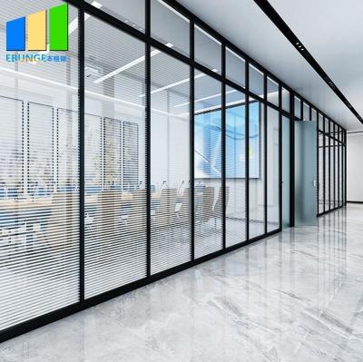 Cina Muri divisori di vetro temperati di alluminio ambientali dell'ufficio di EBUNGE 10mm singoli in vendita