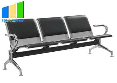 Cina Sedie aspettanti di cuoio dell'aeroporto d'acciaio commerciale del banco 3-Seater in vendita