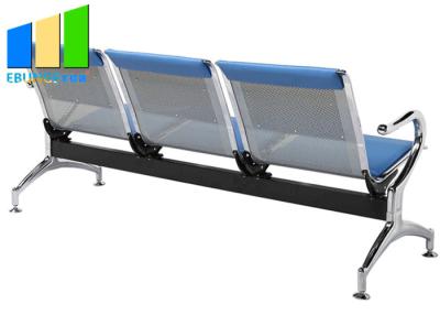 Cina Sedie aspettanti di cuoio dell'aeroporto d'acciaio commerciale del banco 3-Seater in vendita