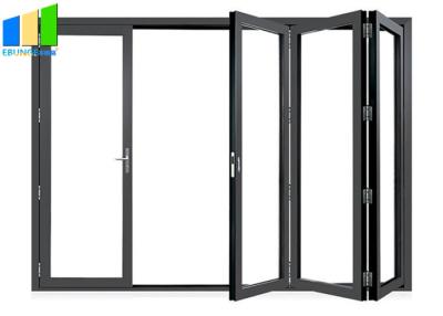 Cina Le porte Bifold insonorizzate hanno temperato le porte pieganti di alluminio di vetro in vendita