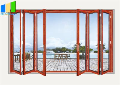 Cina Balcone Bifold esteriore di stile che fa scorrere le porte pieganti del divisore in vetro in vendita