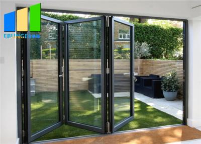 China Het thermische Aluminium die van het Onderbrekings Dubbele Glas de Deur van het Terrasglas voor Vergaderzaal vouwen Te koop