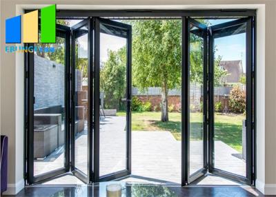 China Het thermische Aluminium die van het Onderbrekings Dubbele Glas de Deur van het Terrasglas voor Vergaderzaal vouwen Te koop