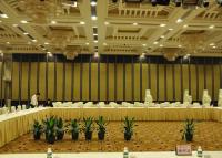 China Operable Door MDF HPL Melamine Foldable Partition Wall 500-1230mm Panel Width for sale