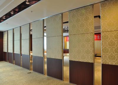 China Steel Carpet Finish Folding Sliding Partition , Timber Partition Wall for sale