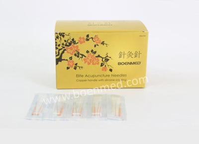 China Manufacturer Disposable Acupuncture Needle Copper Handle Acupuncture Needle, 5pcs needles per  tube for sale