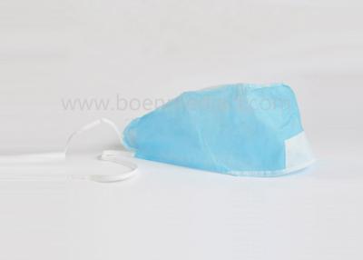 China Doctor Cap with Absorbent Flap,30g/sq.m+25g/sq.m, with ties, with flap 60g/sq.m, 65x14cm for sale