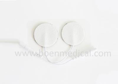 China Physiotherapy Tens Electrode Pads Wire,Round type Electrodes For Tens Unit Reusable Tens Electrode EMS Pads for sale