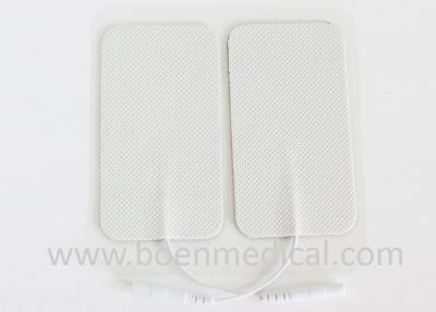 China Physiotherapy Tens Electrode Pads Wire,Rectangle Type Tens Unit Replacement Pads Pigtail Electrode Pads Tens Pads for sale